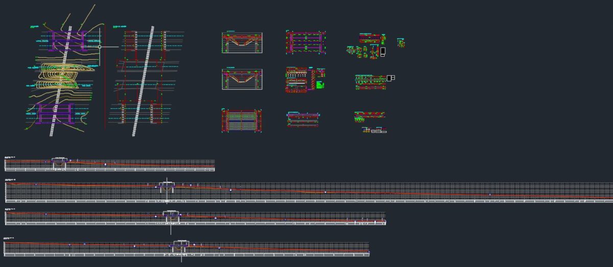 Railway Viaduct Project Autocad Drawing